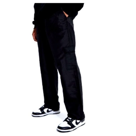 Boohooman | Pants | New Boohooman Elastic Waist Relaxed Fit Cargo Chino ...